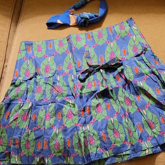 Zara | Skirts | Zara Womens M Silk Ruffle Layered Skirt | Poshmark